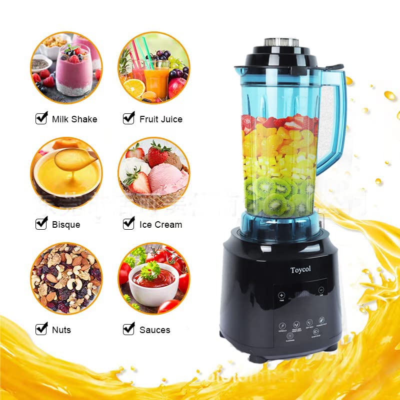 101oz Professional Countertop Blender for Kitchen Food Processor Smoothie Blender for Shakes and Smoothies High-Speed Soy Milk Maker Mixer Grinder with Timer Automatic Cleaning Ice Crusher for Home & Commercial 1200W