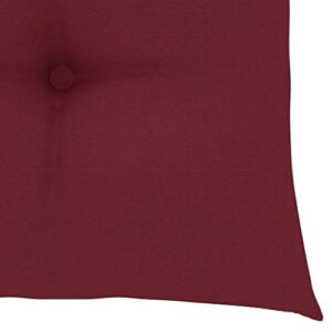 imasay Chair Cushions 4 pcs Wine Red 19.7"x19.7"x2.8" Fabric