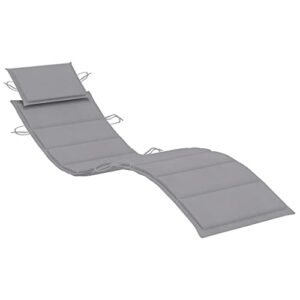 imasay sun lounger cushion gray 73.2"x22.8"x1.2"