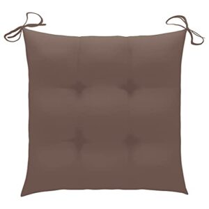 imasay chair cushions 2 pcs taupe 19.7"x19.7"x2.8" fabric