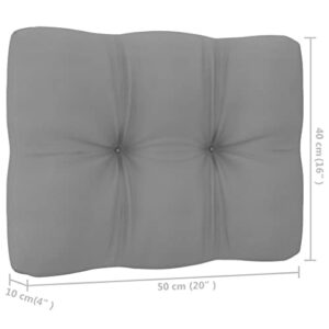 imasay Pallet Sofa Cushion Gray 19.7"x15.7"x3.9"