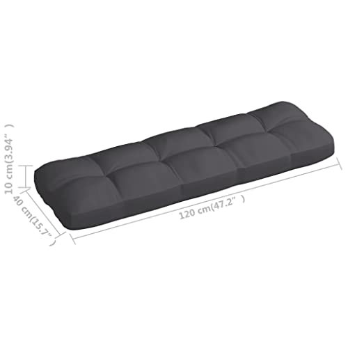 imasay Pallet Sofa Cushion Anthracite 47.2"x15.7"x3.9"