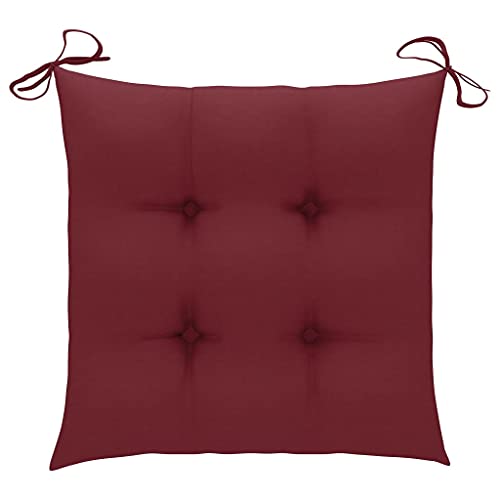 imasay Chair Cushions 6 pcs Wine Red 19.7"x19.7"x2.8" Fabric