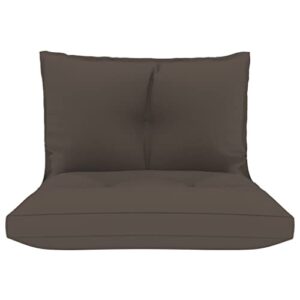 imasay Pallet Sofa Cushions 2 pcs Taupe Fabric,Weight 2,25