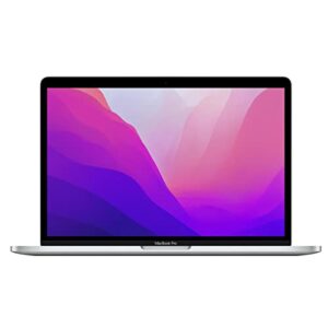 apple macbook pro 13.3" with retina display, m2 chip with 8-core cpu and 10-core gpu, 16gb memory, 256gb ssd, silver, mid 2022