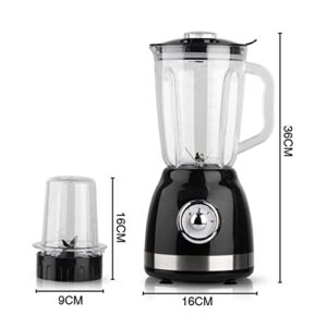 家具 Blender Smoothie Maker,1000W Mixers Food Processors 6 Sharp Stainless Steel Bladesm for Smoothie Milk Shake Frozen Fruit and Ice Crush,3 Adjustable Speeds