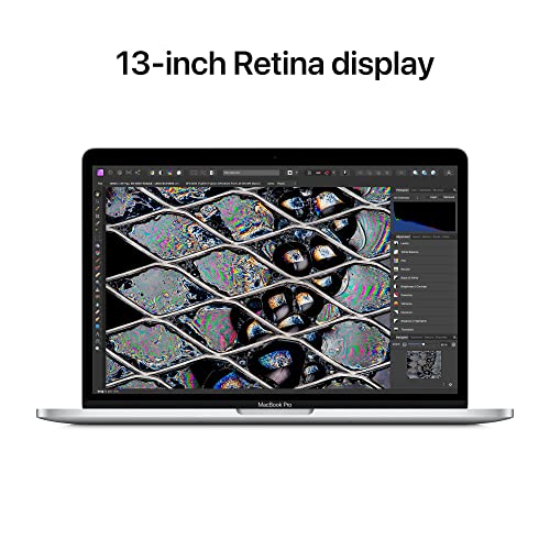 Apple MacBook Pro 13.3" with Retina Display, M2 Chip with 8-Core CPU and 10-Core GPU, 16GB Memory, 512GB Storage, Silver, 2022