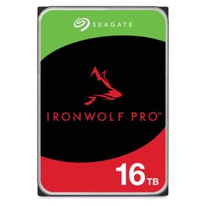 seagate ironwolf pro 16tb enterprise nas internal hdd hard drive – cmr 3.5 inch sata 6gb/s 7200 rpm 256mb cache for raid network attached storage, rescue services - ffp g (st16000ntz01)