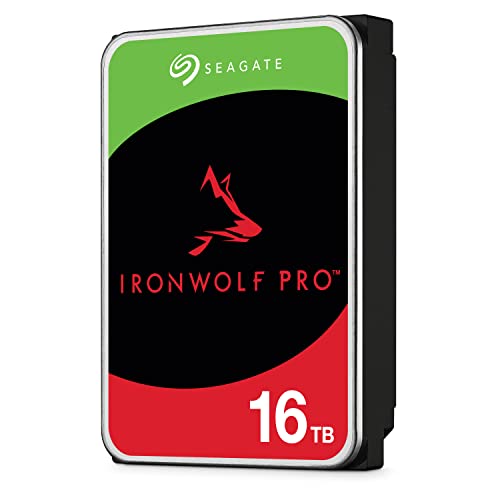 Seagate IronWolf Pro 16TB Enterprise NAS Internal HDD Hard Drive – CMR 3.5 Inch SATA 6Gb/s 7200 RPM 256MB Cache for RAID Network Attached Storage, Rescue Services - FFP g (ST16000NTZ01)