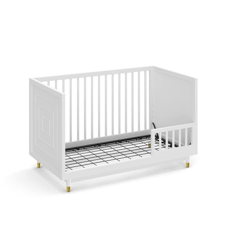 Little Seeds Aviary 3-in-1 Crib with Adjustable Mattress Height, White