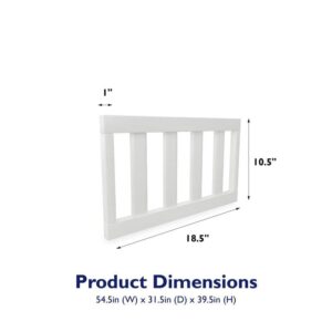 DOREL ASIA Baby Relax Kade Toddler Rail in White