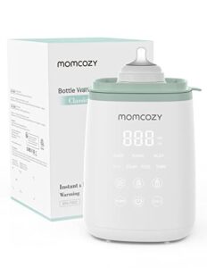 momcozy smart baby bottle warmer, fast baby milk warmer with accurate temperature control and automatic shut-off, multifunctional bottle warmers for breastmilk or formula