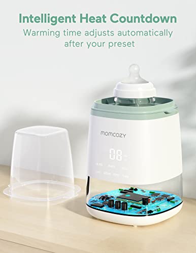 Momcozy Smart Baby Bottle Warmer, Fast Baby Milk Warmer with Accurate Temperature Control and Automatic Shut-Off, Multifunctional Bottle Warmers for Breastmilk or Formula