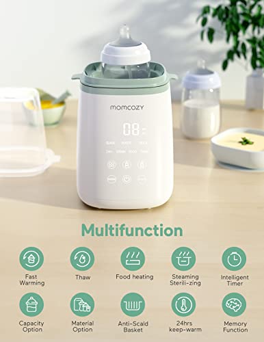 Momcozy Smart Baby Bottle Warmer, Fast Baby Milk Warmer with Accurate Temperature Control and Automatic Shut-Off, Multifunctional Bottle Warmers for Breastmilk or Formula