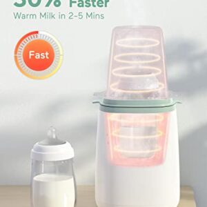 Momcozy Smart Baby Bottle Warmer, Fast Baby Milk Warmer with Accurate Temperature Control and Automatic Shut-Off, Multifunctional Bottle Warmers for Breastmilk or Formula