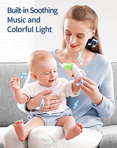 Baby Nose Sucker,Nasal Aspirator for Baby,Nasal Aspirator for Toddler,Electric Baby Nose Suction-Rechargable,3 Levels Power Suction,Music and Light Soothing Function