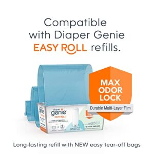 Diaper Genie Signature Pail Includes 1 Easy Roll Refill with 18 Bags | Holds Up to 846 Newborn-Sized Diapers Per Refill