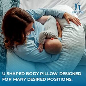 Pregnancy Pillows for Sleeping | Cooling Pregnancy Pillow for Pregnant Women to Sleep | Gel Memory Foam Side Sleeper Body Pillow | Body Pillows for Adults | Maternity Pillow for Pregnant Women