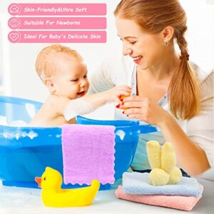 Orighty Baby Washcloths 24-Pack(7''x9''), Microfiber Coral Fleece Baby Towels, Super Soft and Absorbent Wash Cloths for Newborns, Infants and Toddlers, Gentle on Delicate Skin for Face Hands and Body