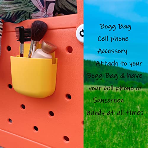 nsgglecher Charm Accessories Insert Suitable for Bogg Bags and Tote Bags, Hold Phone, Keys, Lipsticks,Wallet， Handy with Your Bogg Bags (yellow)