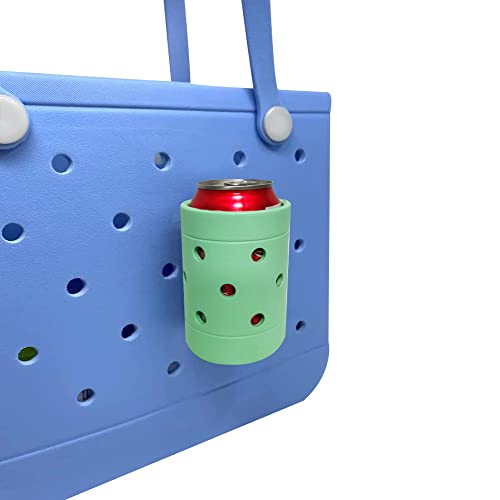 Ceyunsal Drink Cans Holder Charm Accessories Compatible with Bogg Bags Keep Water Bottles and Sunscreens Handy with Your Tote Bag Black (Green)