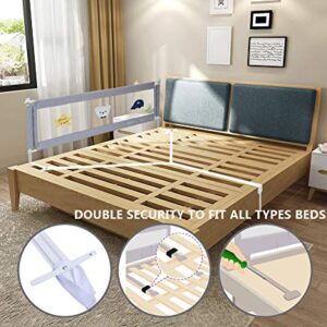 Bed Rail for Toddlers Extra Long Bed Rail for Queen King CL-King, Twin XL, Full XL Bed Mattress Guard Bed Railing Safety Guard Rail Bed Bumper Bed Fence Sleep Rails Extra Tall 78.7" one Side