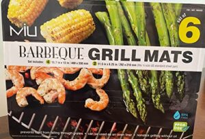 miu 6 pack bbq grill mats