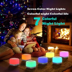 White Noise Machine Sound Machine for Adults Baby Kids with 40 Soothing Sounds, Battery, Night Light & Bluetooth Speaker & Portable White Noise Machine for Travel, Office, Home, Sleeping, Relaxation