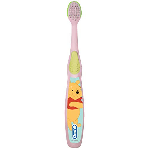 Oral-B Baby Manual Toothbrush, Pooh Characters, 0-3 Years Old, Extra Soft (Characters Vary) - Pack of 3