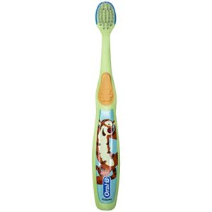 Oral-B Baby Manual Toothbrush, Pooh Characters, 0-3 Years Old, Extra Soft (Characters Vary) - Pack of 3