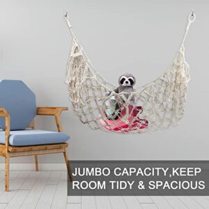 bouti1583 Toy Hammock for stuffed animal net Children's Jumbo Plush toy storage Hanging Mesh Nursery Kids Play Room Bedroom decor