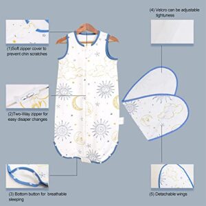 ERAY Baby Sleep Sack 6-12months -Baby Swaddle Sleepsack Baby Easy Transitional Sack Adjustable Wearable Blanket for Boys and Girls