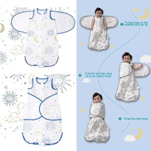 ERAY Baby Sleep Sack 6-12months -Baby Swaddle Sleepsack Baby Easy Transitional Sack Adjustable Wearable Blanket for Boys and Girls