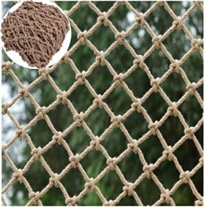 kacqihtu safety hemp rope net kids climbing safety net children safety rope net balcony stairs fence garden playground protection net indoor & outdoor decor rope net