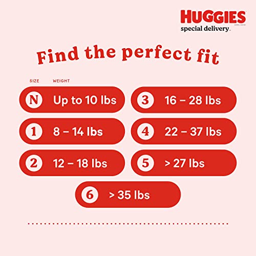 Huggies Special Delivery Hypoallergenic Baby Diapers Size Newborn (up to 10 lbs), 31 Ct, Fragrance Free, Safe for Sensitive Skin