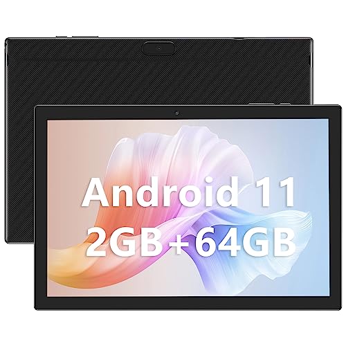 CUPEISI 10 inch Tablet, Android 11 Tablets, 64GB ROM+2GB RAM, Quad-Core Processor Tablet PC, 1280 * 800 IPS HD Display, 2MP+8MP Dual Camera, 6000mAh Tableta.