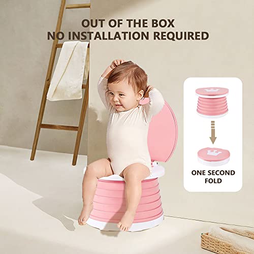 portable, foldable potty seat for toddler, Training Toilet Seat Emergency Toilet for Car, Camping, Outdoor, indoor