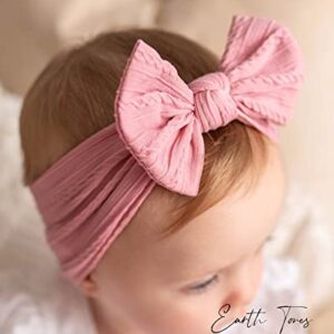 jollybows 18pcs Baby Nylon Headbands Hair Bow Elastics Hairbands Hair Accessories for Baby Girls Newborn Infant Toddlers Kids