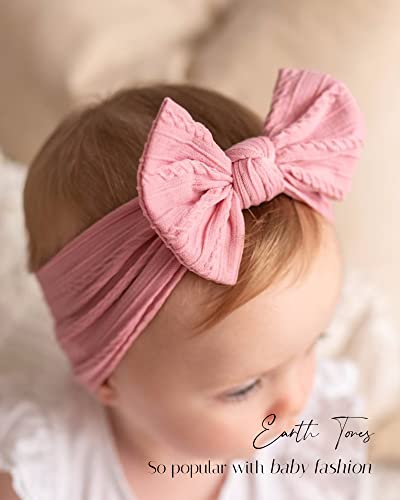 jollybows 18pcs Baby Nylon Headbands Hair Bow Elastics Hairbands Hair Accessories for Baby Girls Newborn Infant Toddlers Kids