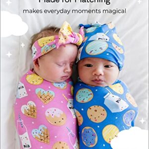 Little Sleepies Newborn Swaddle + Hat Set, Bamboo Viscose Baby Wrap, Sunshine