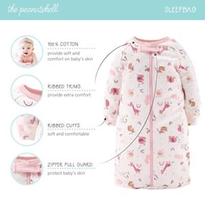 The Peanutshell Newborn Clothes & Accessories Set - 23 Piece Baby Girl Layette Gift Set - Fits Newborn to 3 Months - Rainbow & Safari, Pink