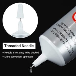 B6000 Jewelry Glue Clear Rhinestone, Inlay Glue, Pendant Adhesive, 25g Craft Adhesive Glue with Precision Tip Multifunctional Fabric Glue