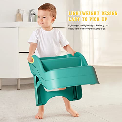 HAHONIA Step Stools for Kids Non-Slip 2 Step Stool for Toilet Kids Foldable Kitchen Step Stools Toddler Step Stool for Potty Training Bathroom Toilet Stools with Soft Anti-Slip Grips