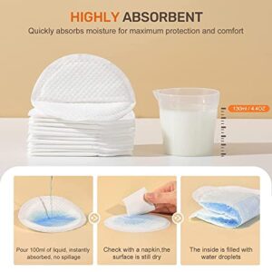 NCVI Nursing Pads Disposable, Breast Pads for Breastfeeding, Ultra Thin & Soft, Portable Nipple Pads, Leak-Proof, Super Absorbent, Keep Dry Nipple Pads, 100 Count