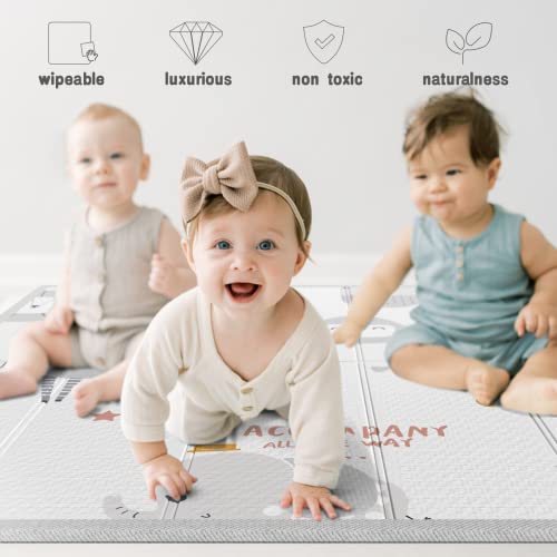 ZEEBABA Baby Playpen with Mat, 47x47inch Playpen, Playpen for Babies and Toddlers, Small Baby Play Pens, Large Playpen for Toddler, Play Yard for Infants with 47" Play Mat, Playard with Gate