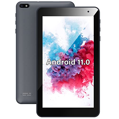 Android Tablet 7 inch, Android 11.0 Tablet 2GB RAM 32GB ROM Tablet 7 inch with WiFi, Bluetooth, GMS, Dual Camera, Google Play for YouTube, Netflix, Gaming