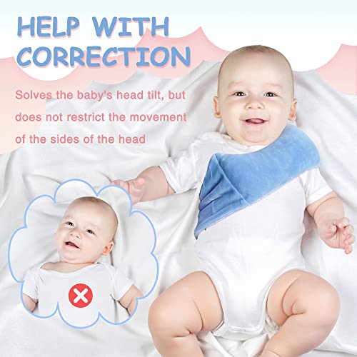 Torticollis Pillows for Infants Baby Neck Support Pillow Infant Newborn Head Shaper Correction Cusion Adjustable Toddler Kid Head Positioner for Car Seat Travel