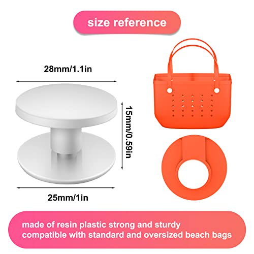 8pcs Replacement Rivets for Beach Bag Handle, Bogg Bag Accessories Button Bag Strap Button for Beach Bag Neoprene Tote Bag Straps Standard XL Rubber Pool Bag