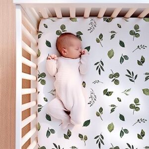 Crib Sheets Set - Premium Soft Cotton Fitted Baby Crib Sheet- 2 Pack- Crib Bed Mattress & Toddler Bed Sheet by Max&So