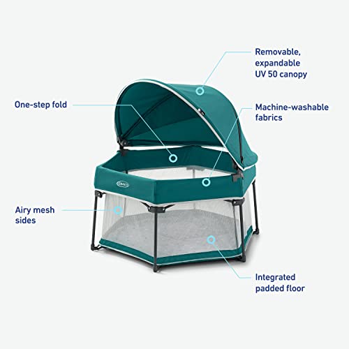 Graco Travel Dome Baby Bassinet, Travel Bassinet for Baby, Portable Bassinet for Indoors, Outdoors, Beach Bassinet with Cover